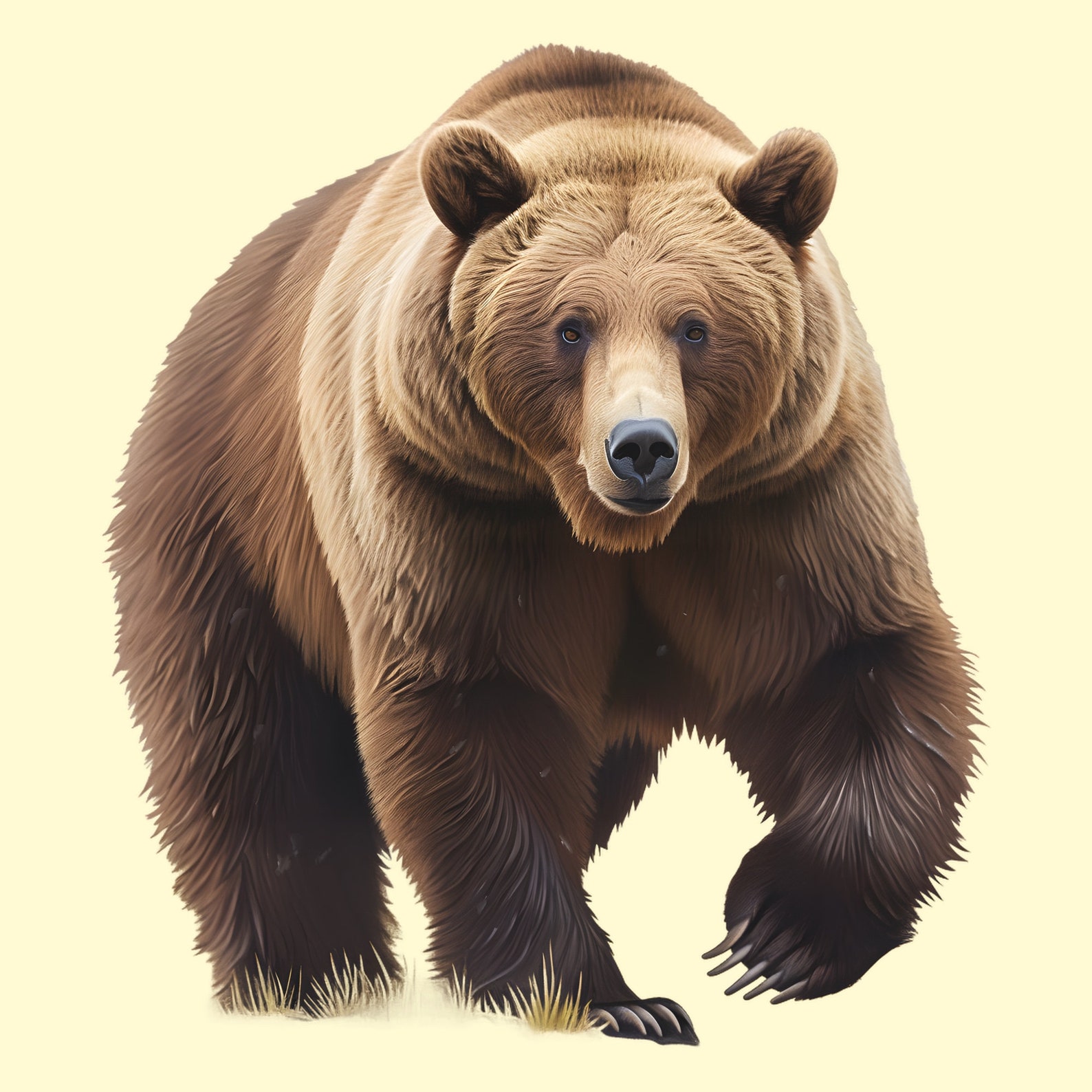 Grizzly Bear Clipart Transparent Background PNG Brown Bears Realistic ...