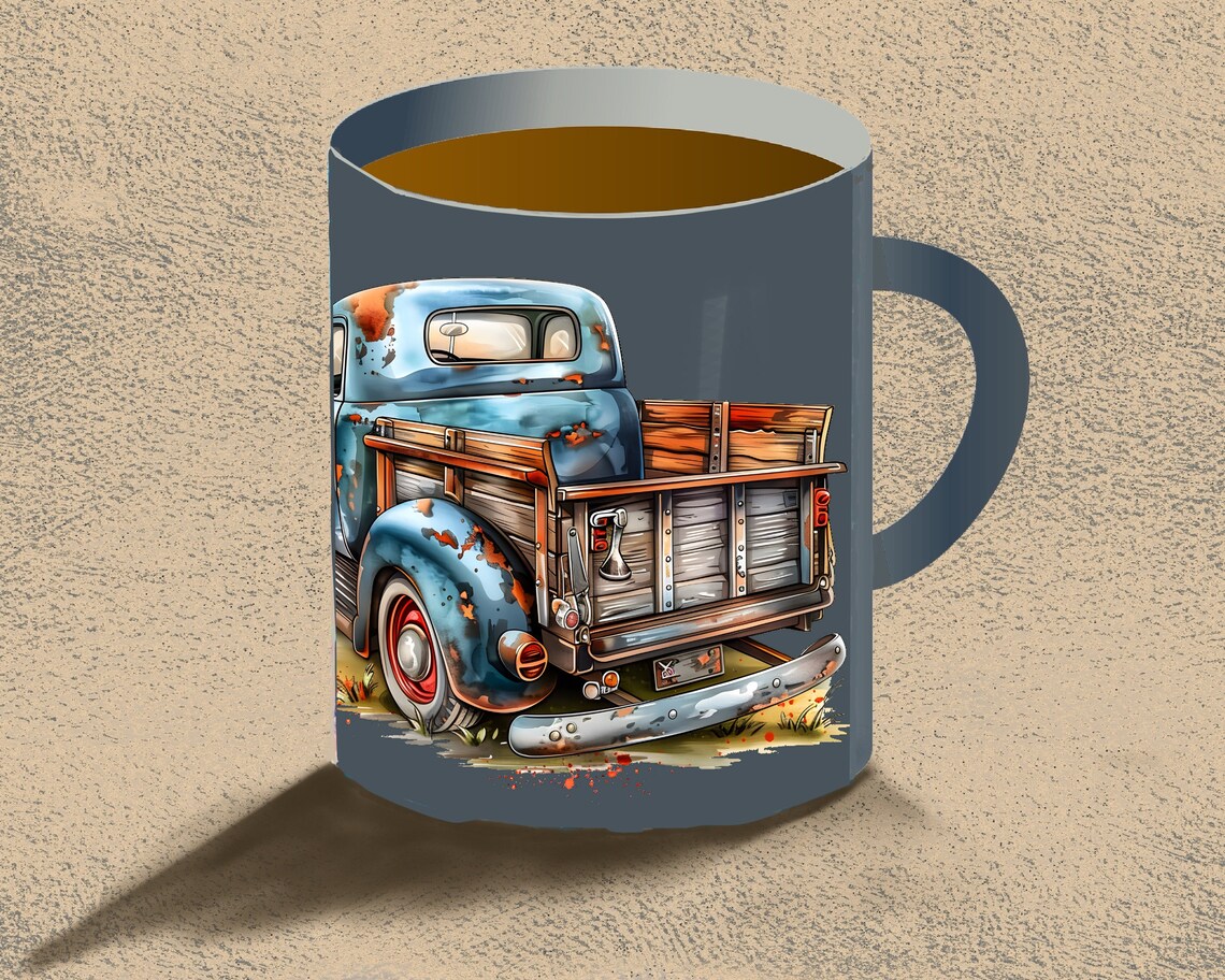 Old Pickup Truck Clipart Vintage Truck PNG Overlay Pumpkins Clip Art ...