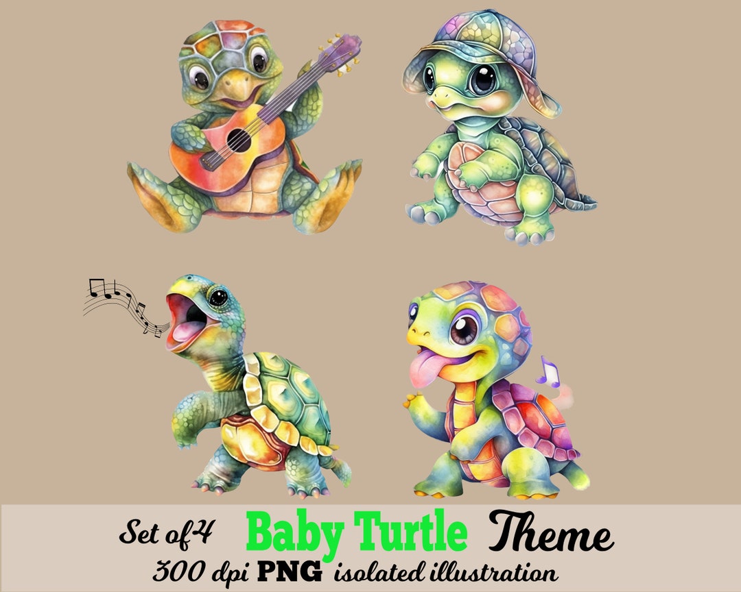 Baby Turtle PNG, Cute and Talented Baby Turtles, Transparent Background ...