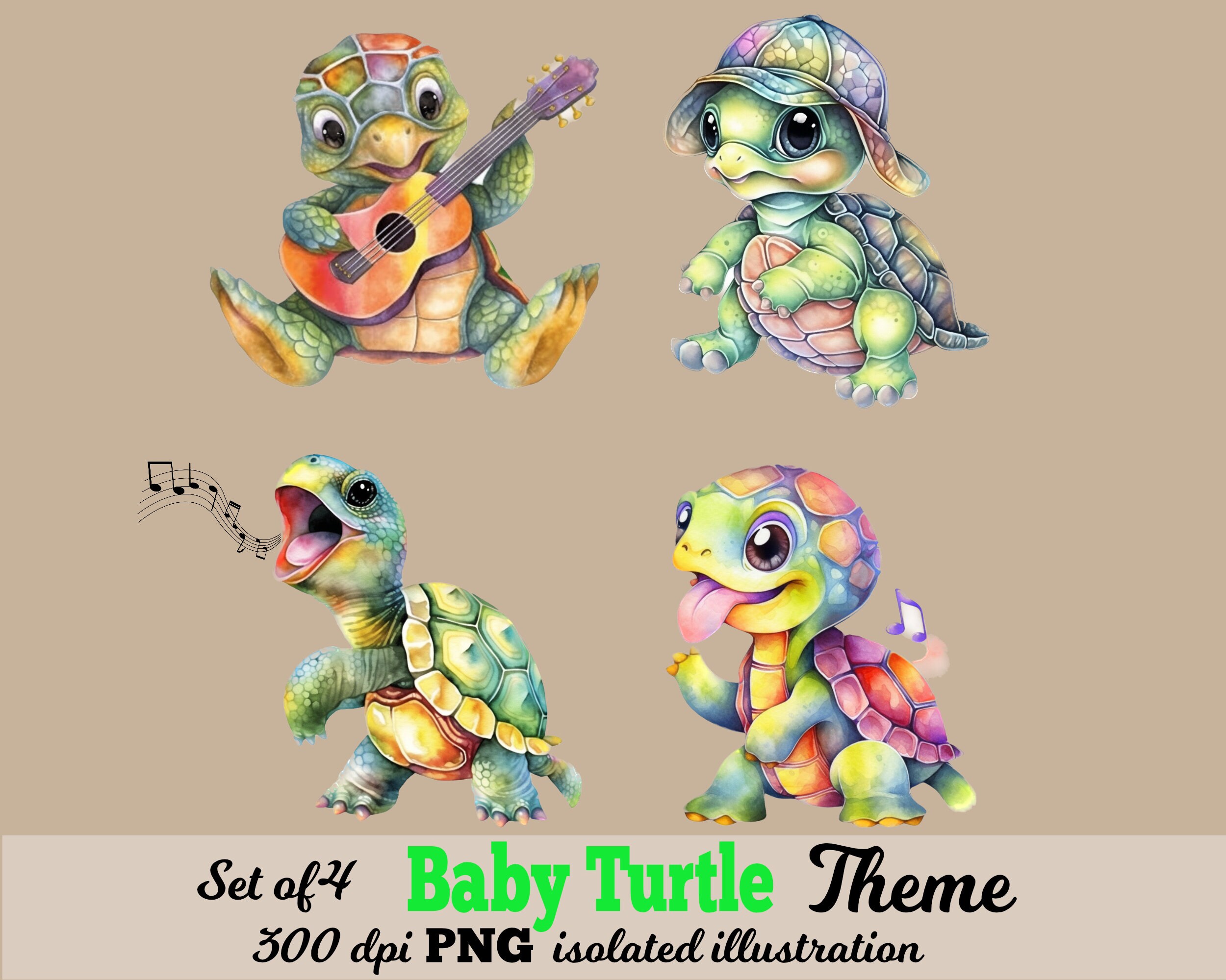 Cute Baby Turtle Cartoon