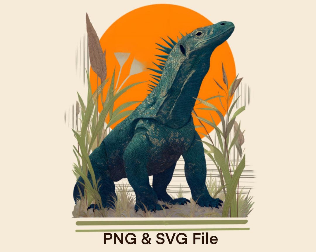 Japanese Komodo Dragon PNG Graphic: Reptile, Lizard Design (SVG PNG ...