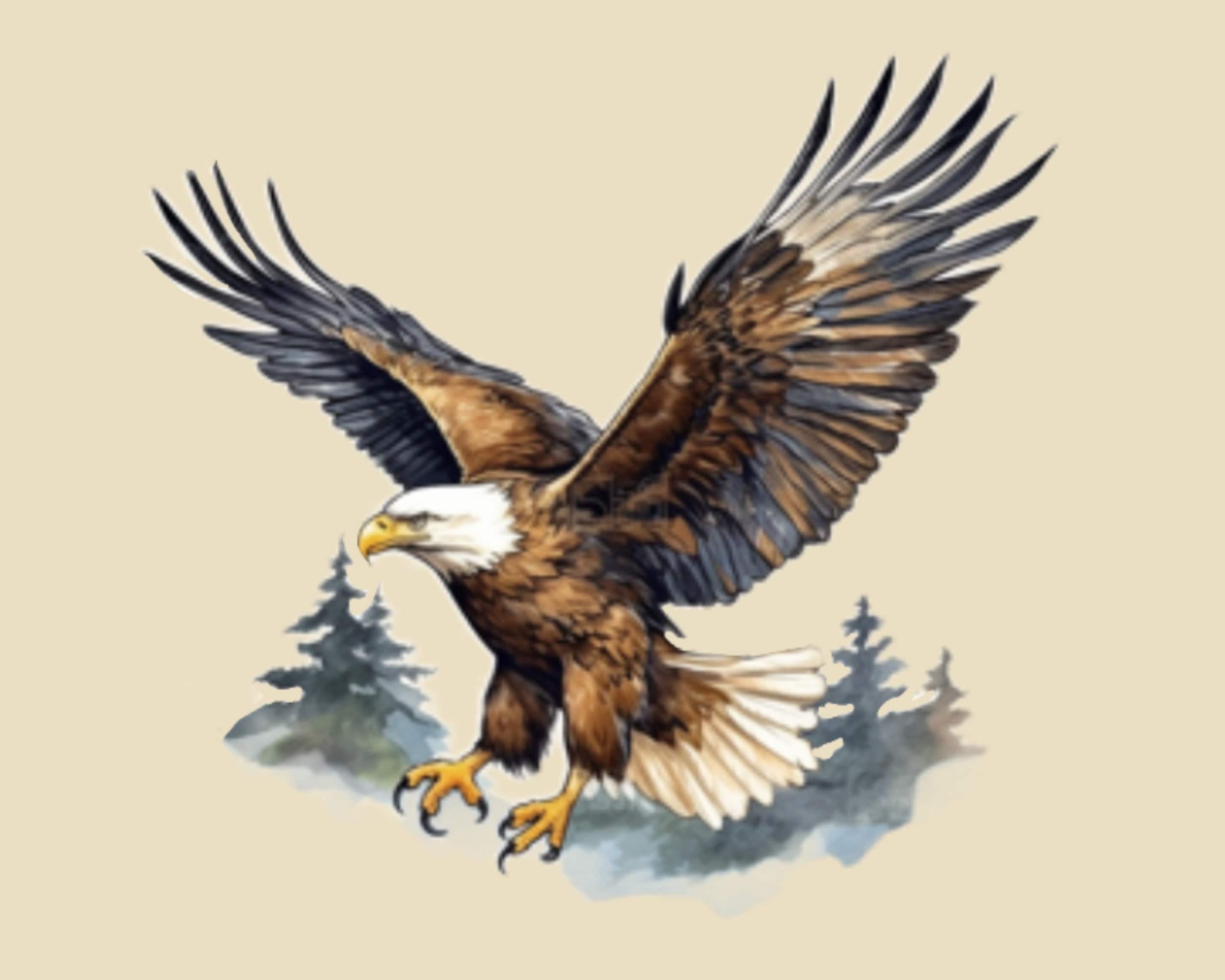 Bald Eagle Clipart American Flag 4th Of July Clipart Patriotic Usa