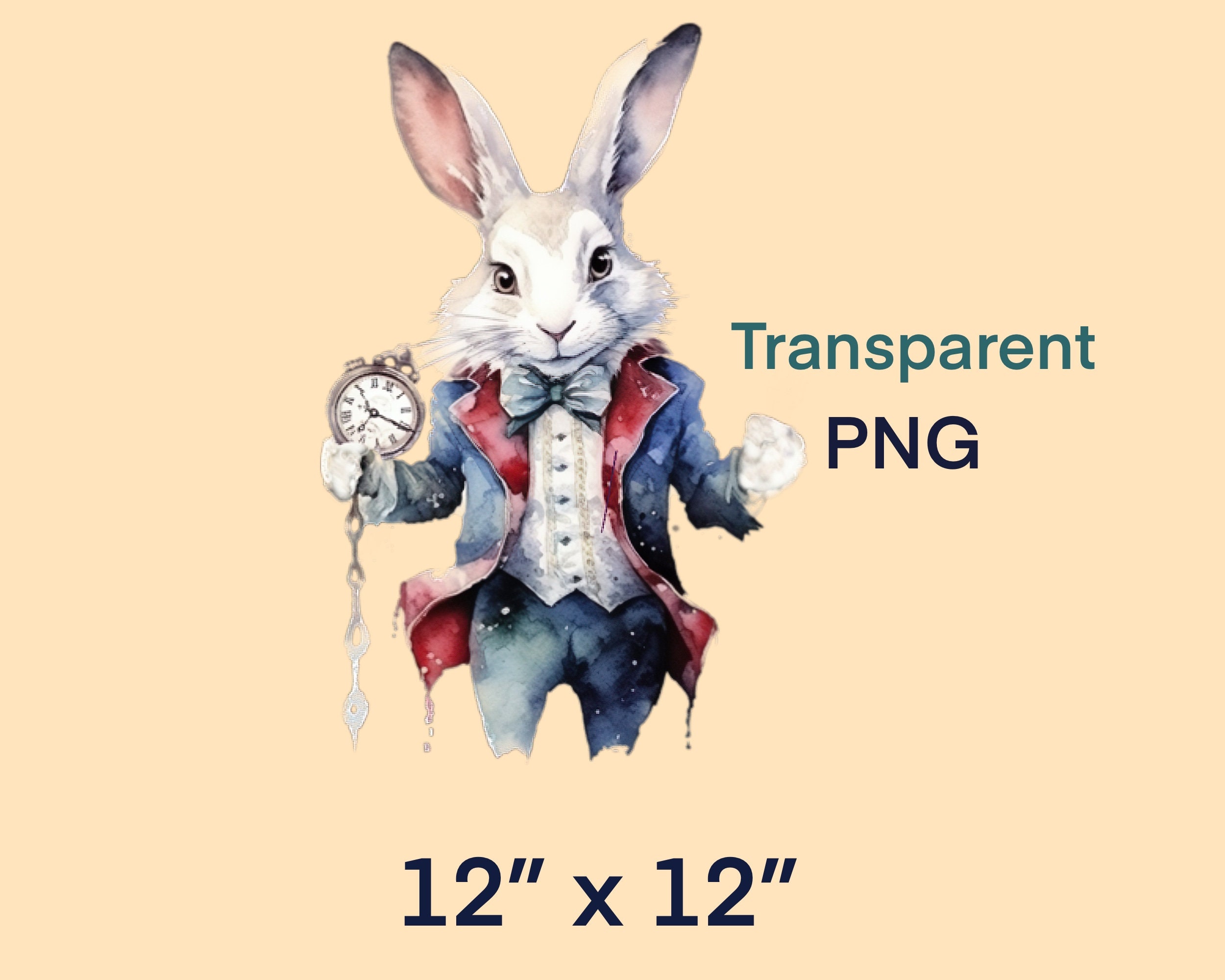 PNG, SVG White Rabbit, Vtuber Asset, Alice in Wonderland, All on ...