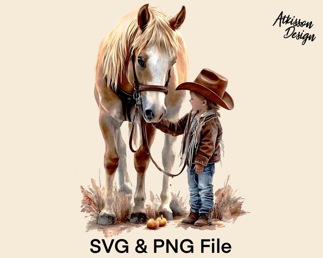 Little Cowboy PNG Sublimation Design Future Rodeo Star Vector Clipart ...