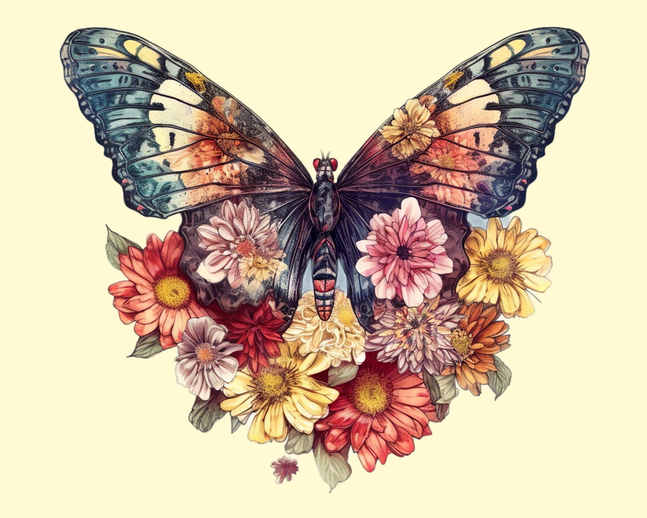 Butterfly Clipart Insect Watercolor Spring Transparent Background PNG ...