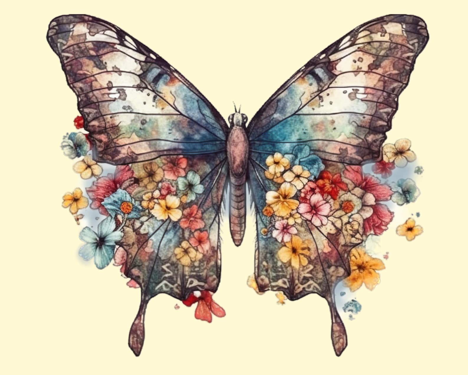 Butterfly Clipart Insect Watercolor Spring Transparent Background PNG ...