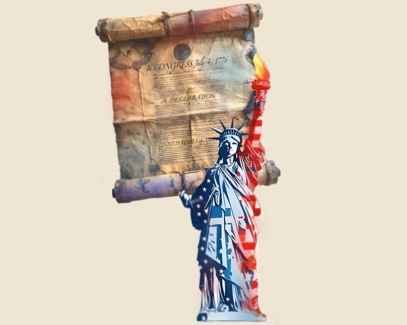 Fourth of July Clipart a Declaration of Independence Graphic Design ...