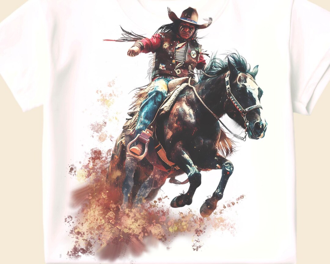 Indigenous Native American Rodeo Rider PNG Design Clipart Image SVG ...