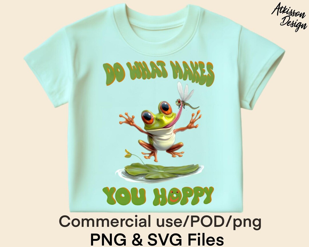Red Eyed Tree Frog PNG T-shirt Sublimation Graphic Happy Affirmation ...