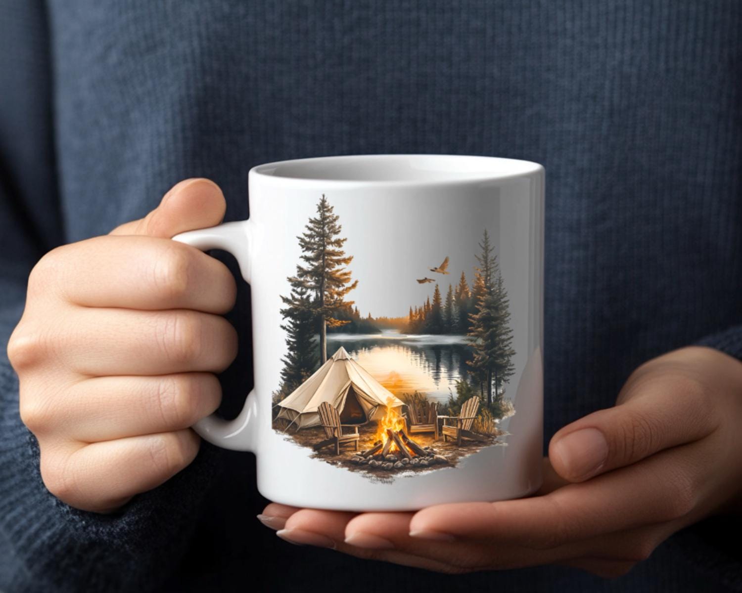 Lake Camp PNG Sublimation Design Summer Adventure PNG Clipart Forest ...