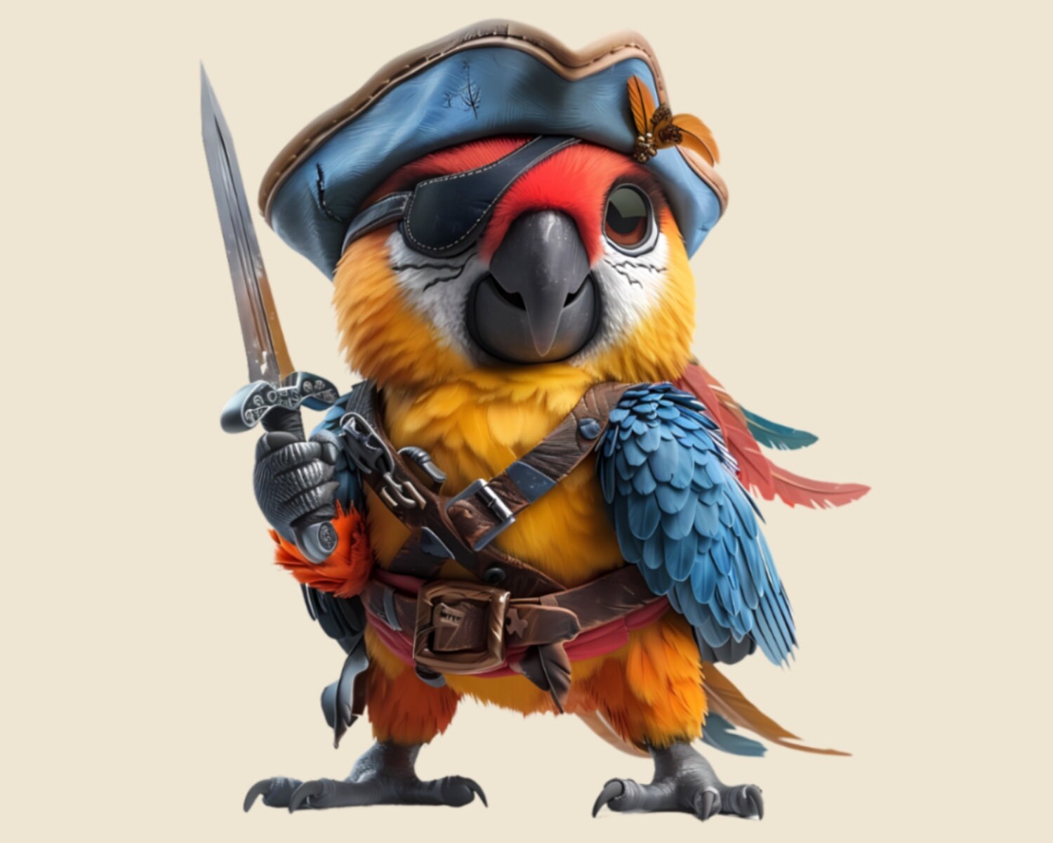 Pirate Parrot Clipart Macaw Clipart Cockatoo Clipart Parrot Vector SVG ...