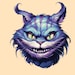 PNG Cheshire Cat, Set of 4 Individual Elements on a Transparent ...