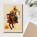 Cowboy Dad Riding Horse With Son PNG Sublimation Graphic Fathers Day ...