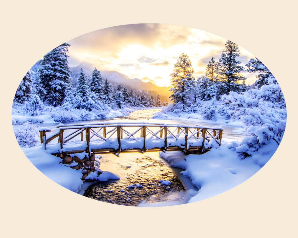 Bridge Clipart Covered Bridge PNG Image Rustic Wooden Bridge Digital ...