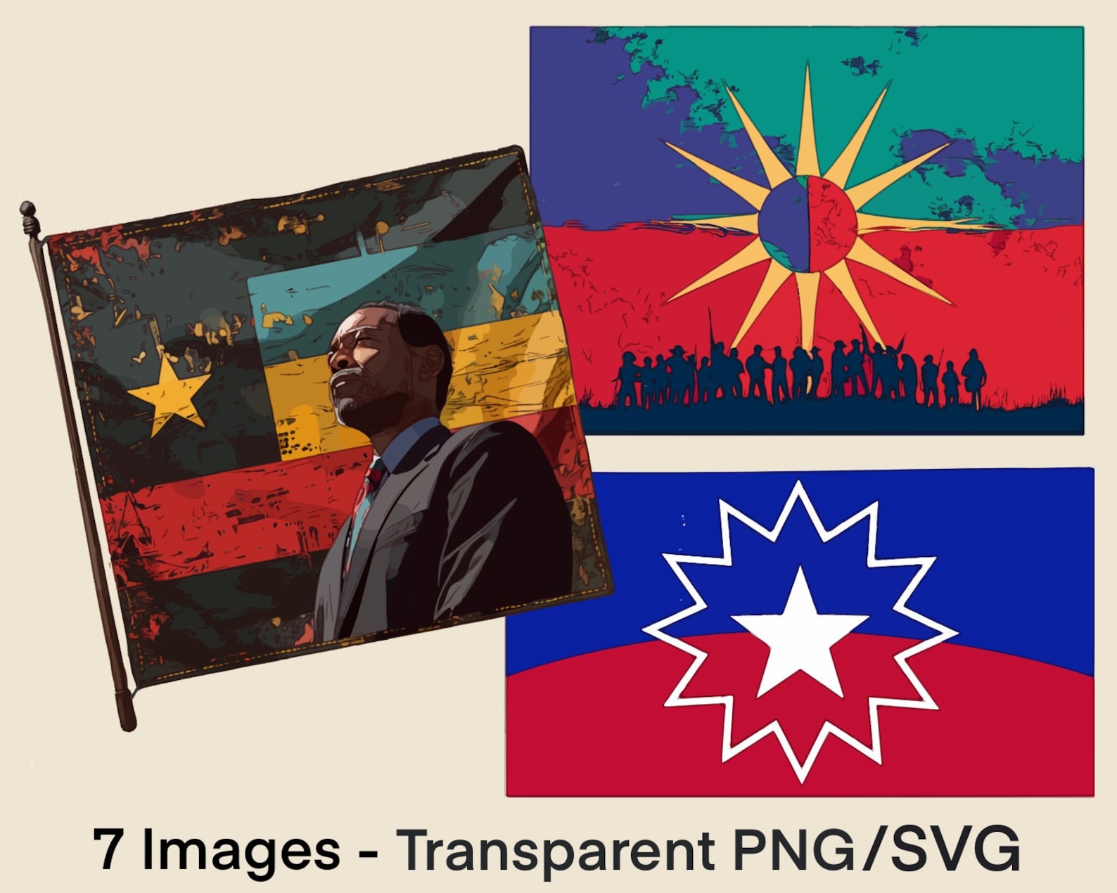 Juneteenth Flag Pan African Flag Clipart Mlk Black Heritage SVG Files ...