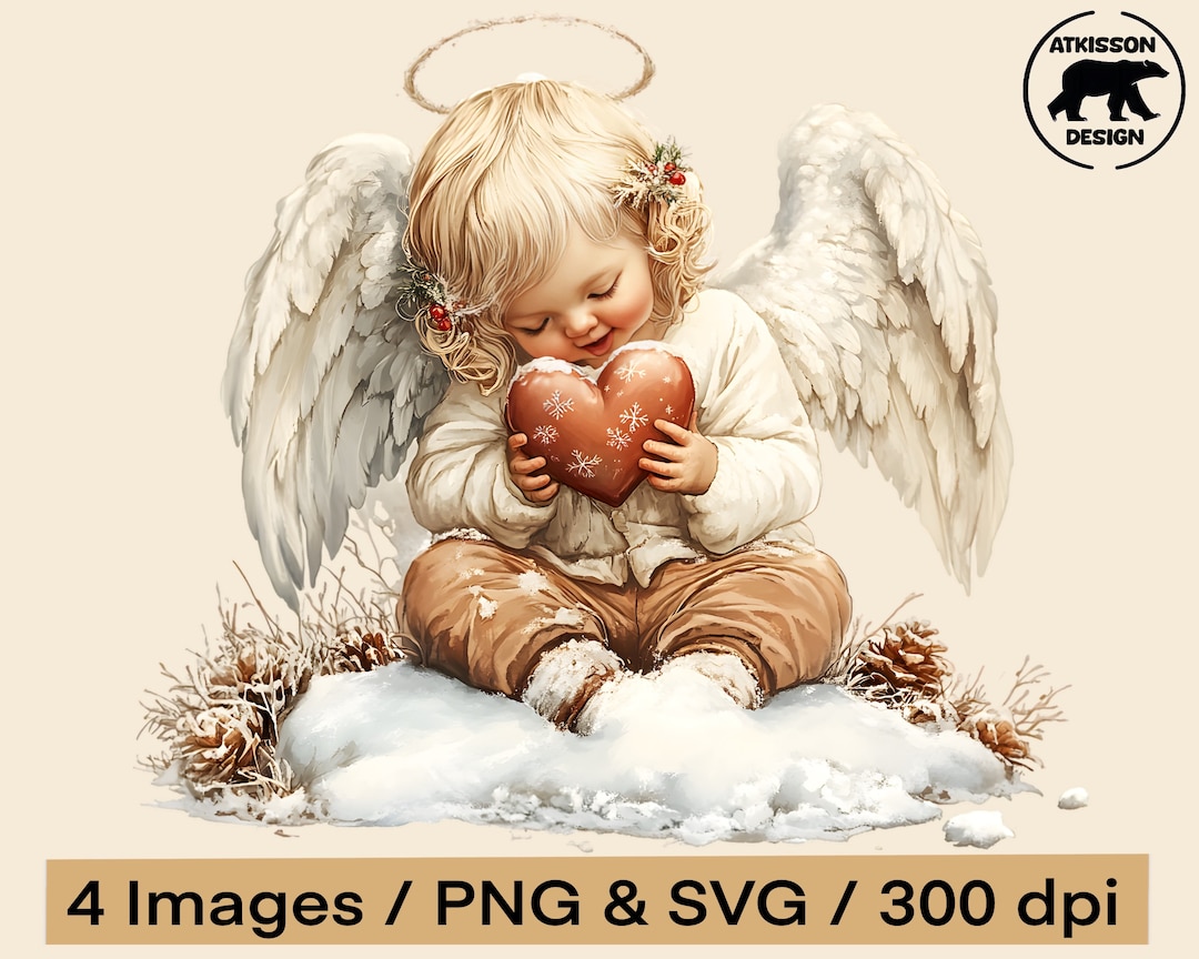 Xmas Angel Images Angel Clipart PNG Christmas Vector Graphic SVG Cute ...