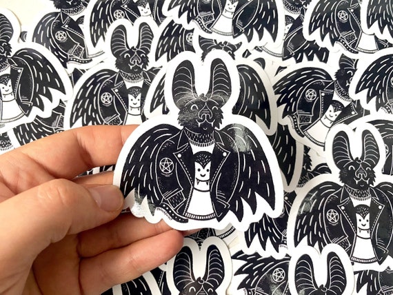 Vampire Bat Vinyl Sticker. Cool Batty Horror Gothic Stationary - Etsy
