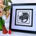Demon Cat Linocut Print. Witches Familiar. Drawlloween 2020. Linocut ...