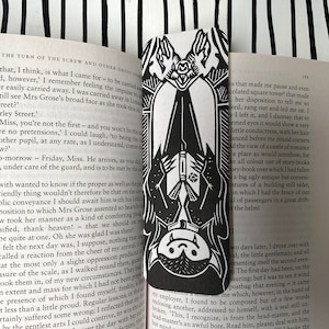 Linocut Dracula Bookmark. Vampire Bat. Bram Stoker. Horror Gothic ...
