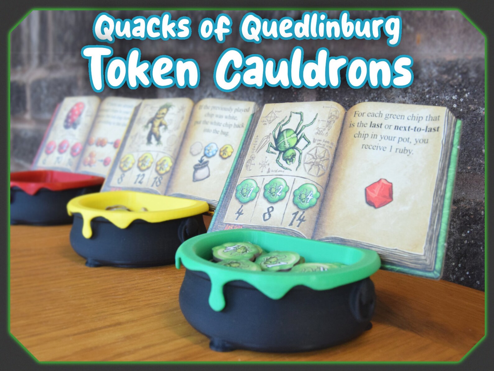 Quacks of Quedlinburg Token Cauldrons / Token Holder / Storage - Etsy