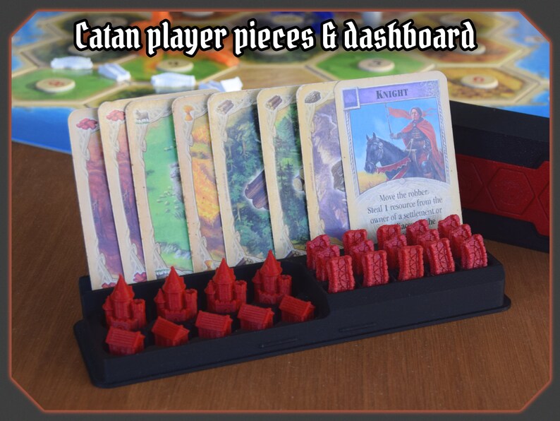 Catan Upgraded Player Pieces & Dashboard / Tokens / Upgrade / Game Add ...