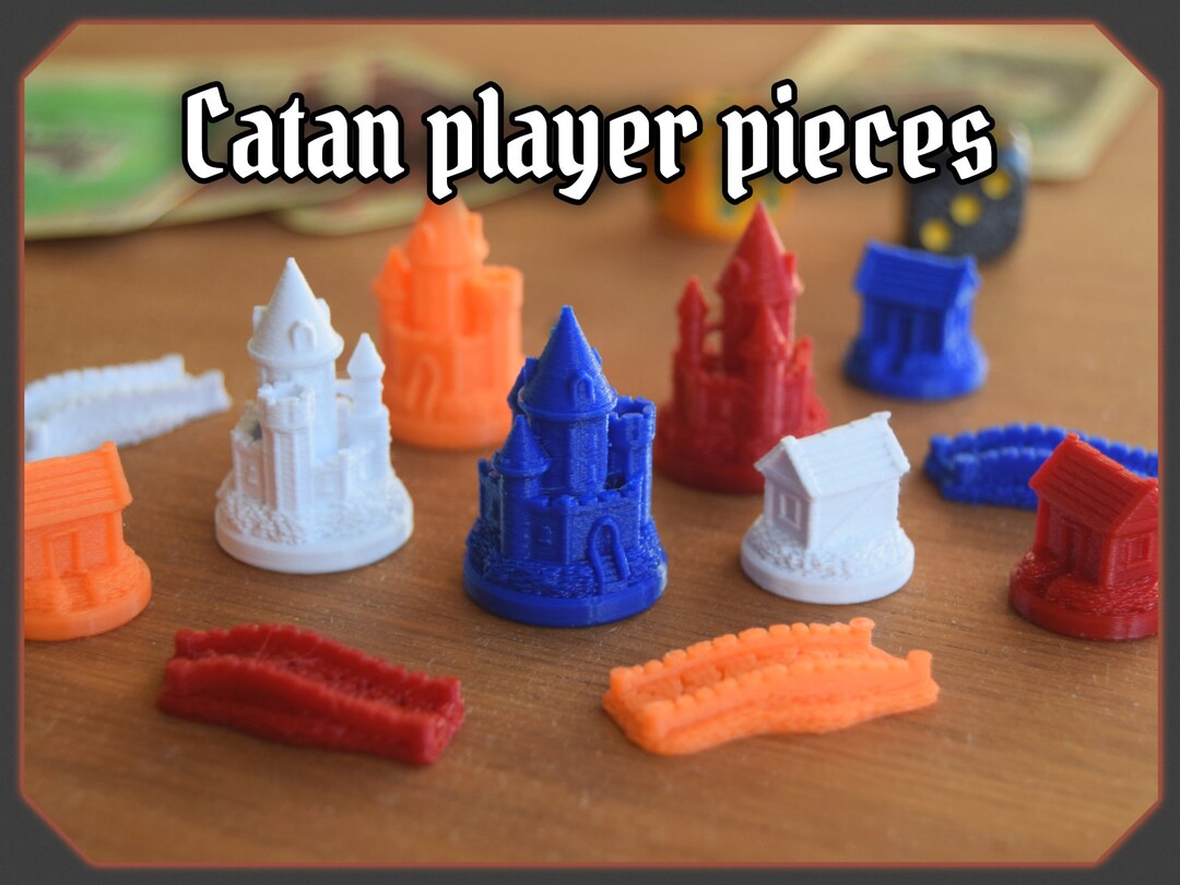 Catan Upgraded Player Pieces & Dashboard / Tokens / Upgrade / Game Add ...