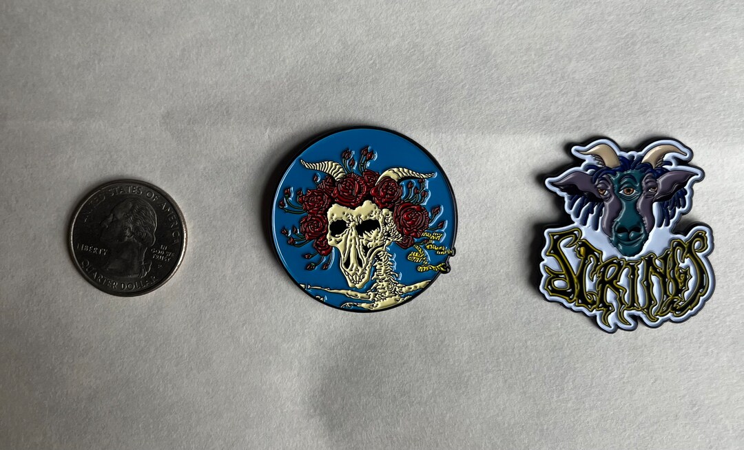 Two-fer Deal. Both the Bertha and Dread Strings Goat Hat Pins - Etsy