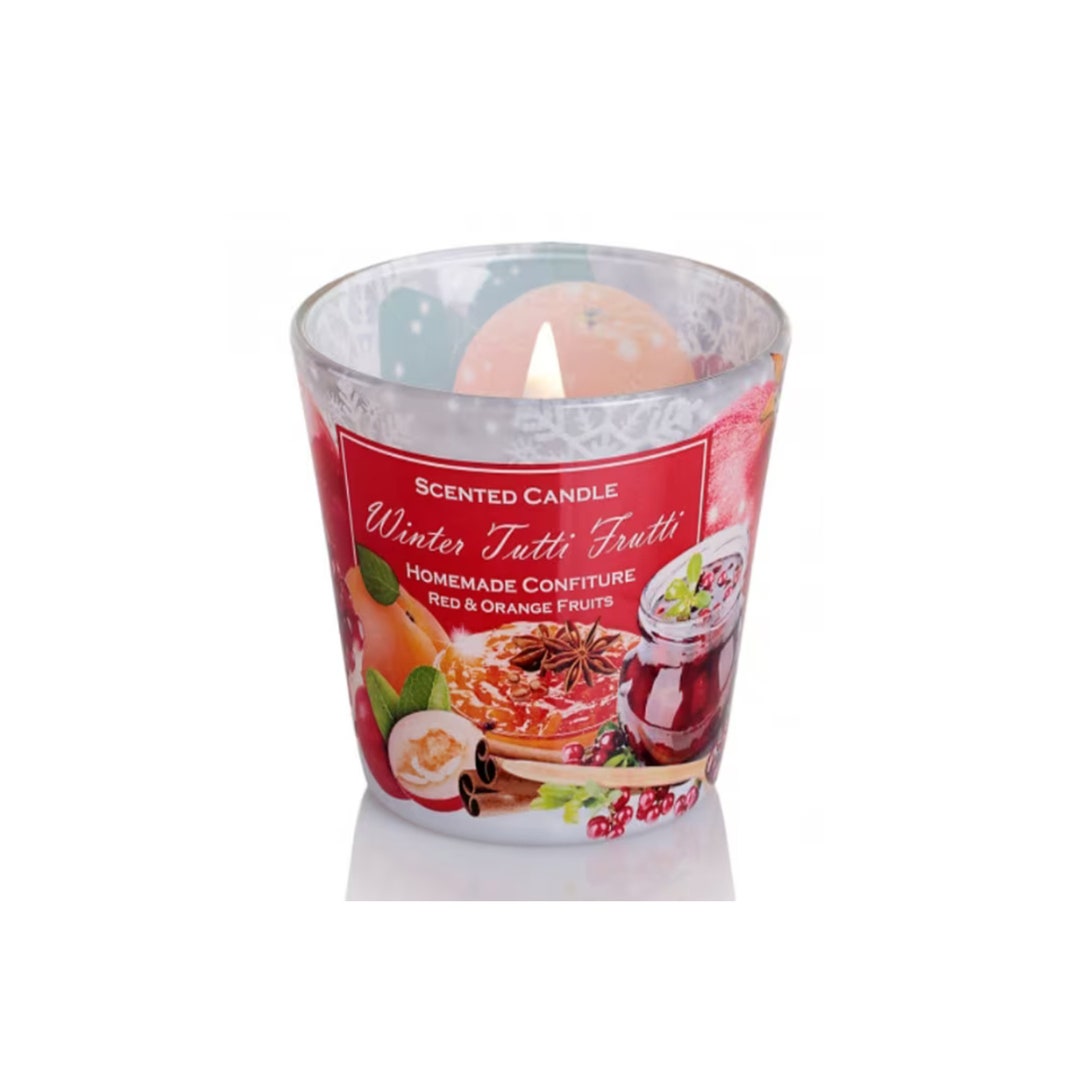 Winter Tutti-frutti (red & Orange Fruits) Scented Candle, by Bartek ...