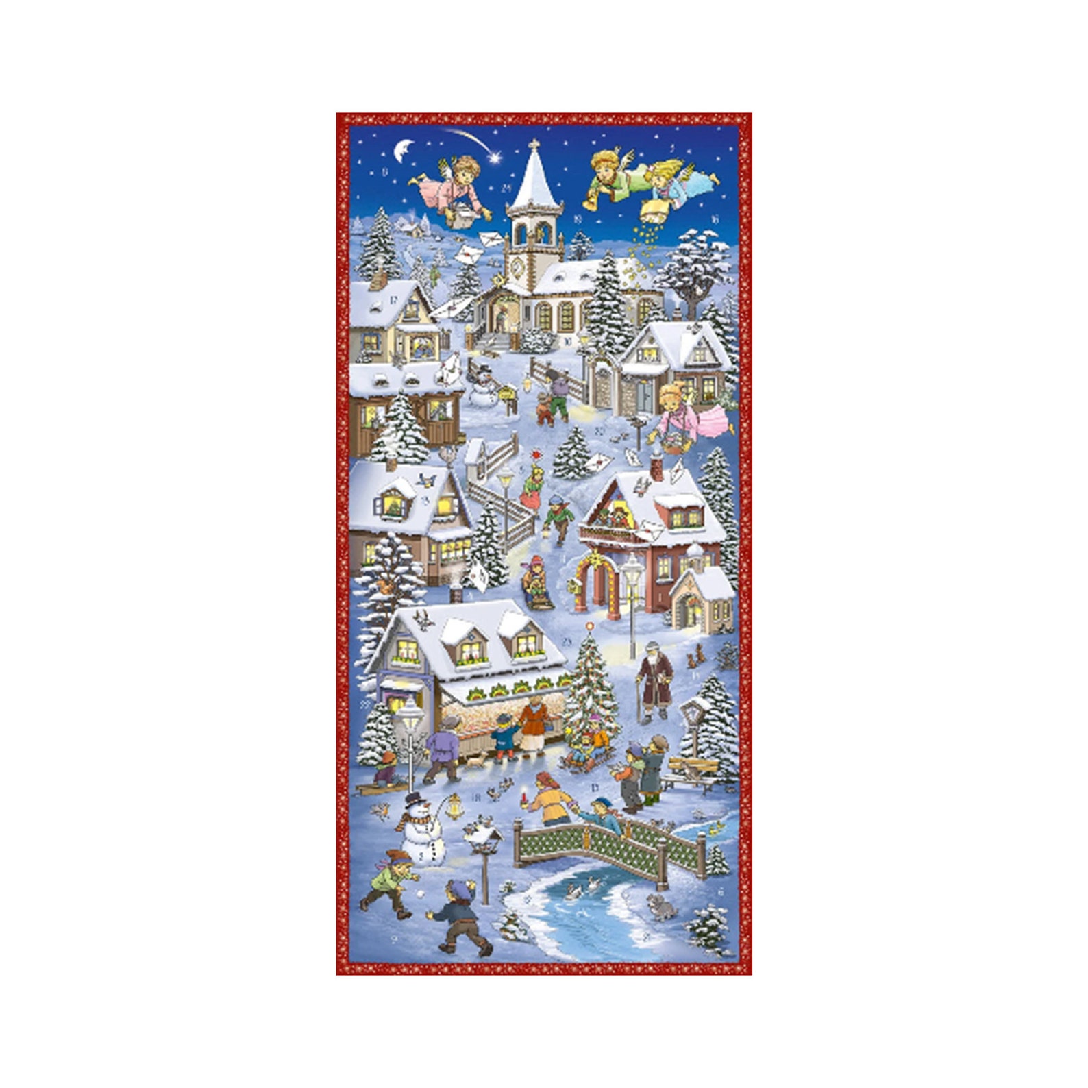 German Advent Calendar Angel Mail Extra Tall - Etsy