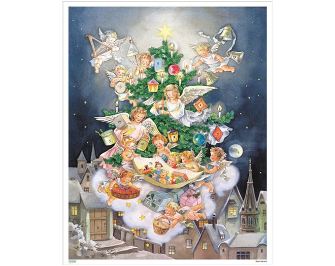 German Advent Calendar - Angels From Heaven on High - Etsy