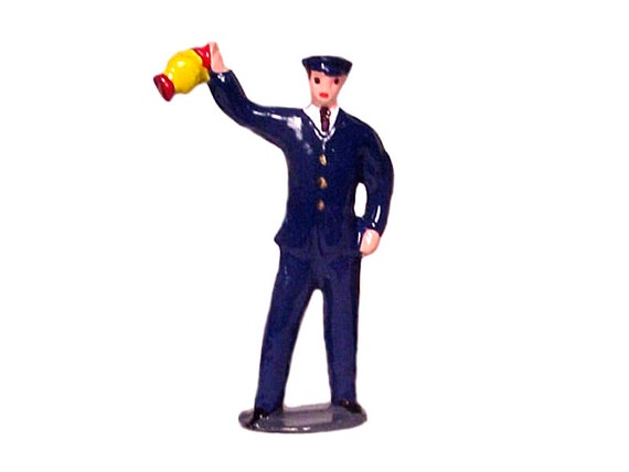 Conductor Waving Lamp Hand Cast Vintage Style Metal Figure - Etsy