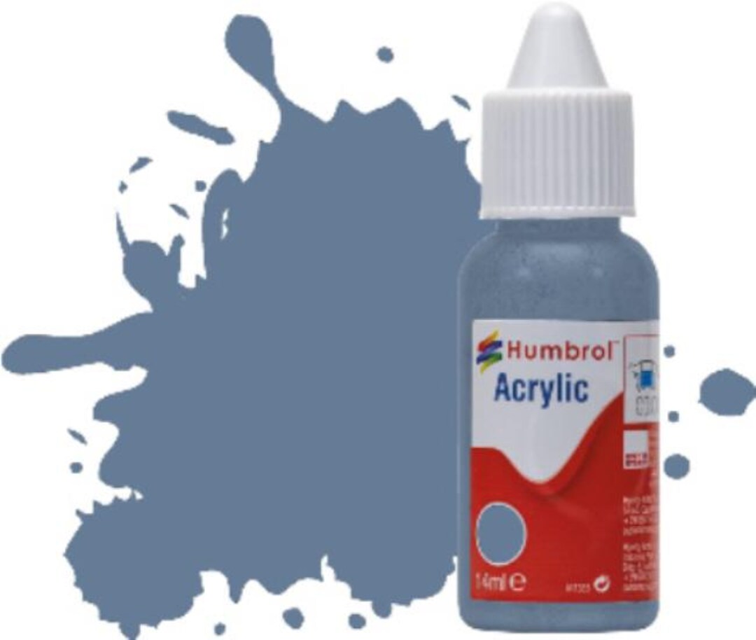 Humbrol Acrylic Model Paint: Azure Blue, Matte, Shade #157 - 14 Ml ...