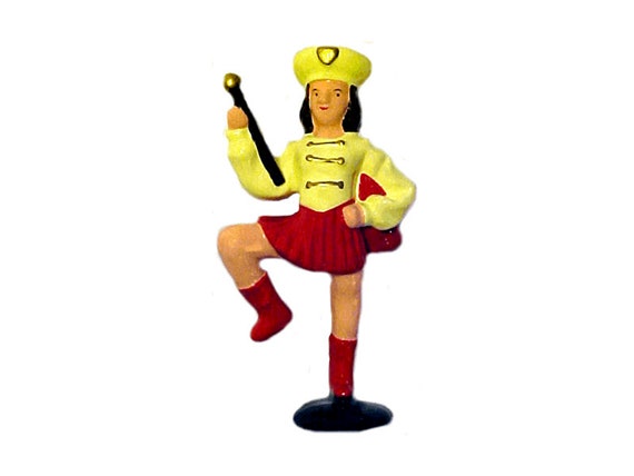 Majorette With Cape Hand Cast Vintage Style Metal Figure for - Etsy