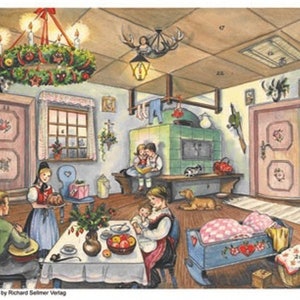 German Advent Calendar - Cozy Christmas Room - Etsy
