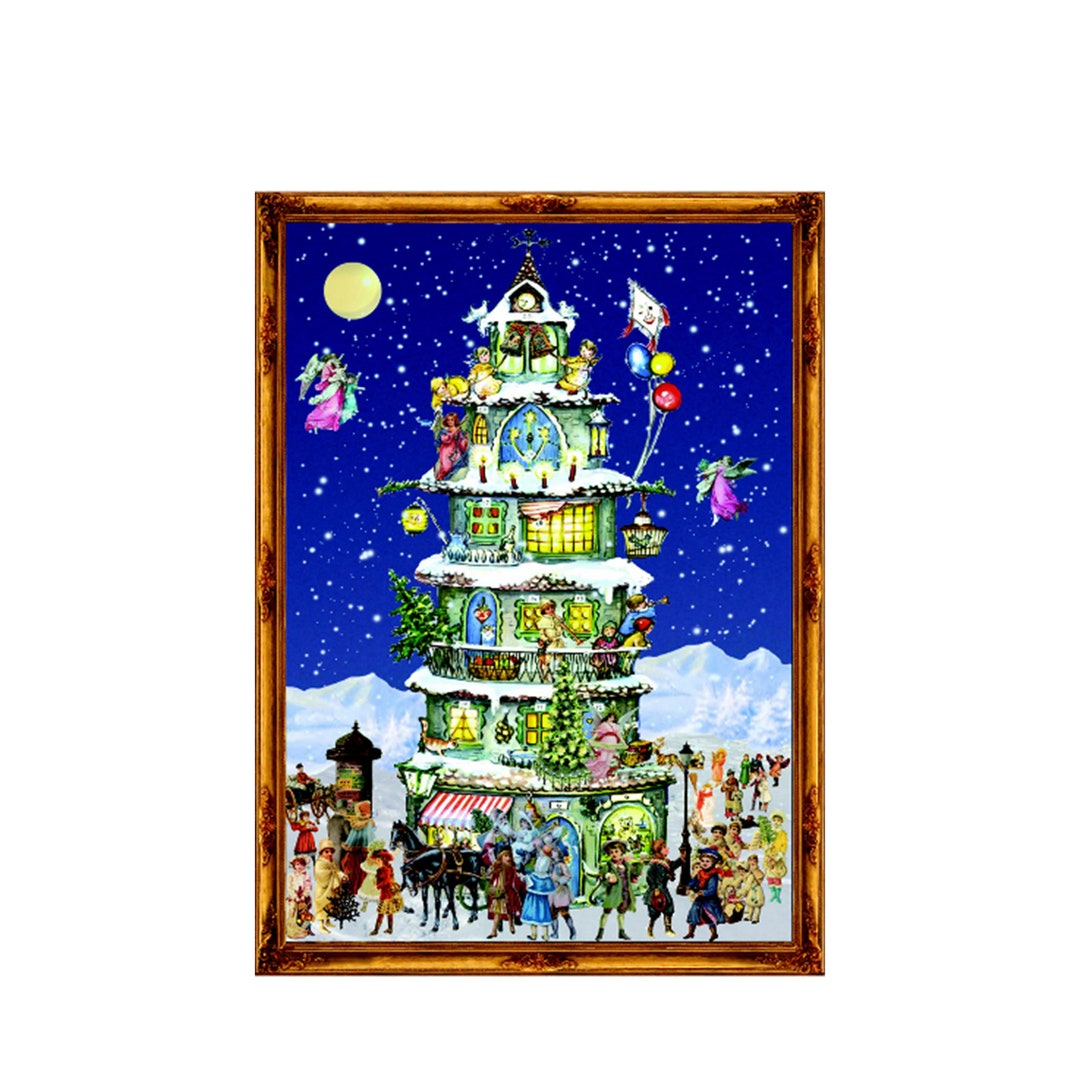 German Advent Calendar Victorian Christmas Tower - Etsy