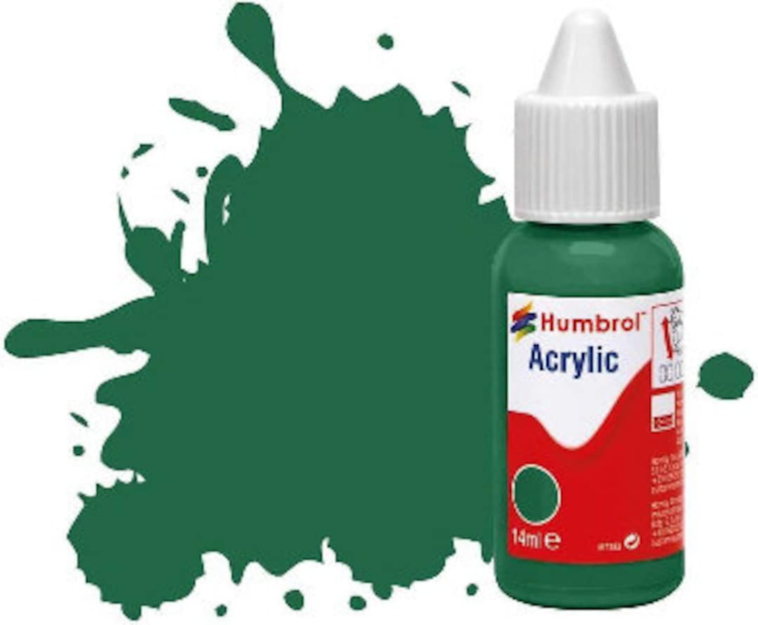 Humbrol Acrylic Model Paint: Dark Green, Matte, Shade #30 - 14 Ml ...