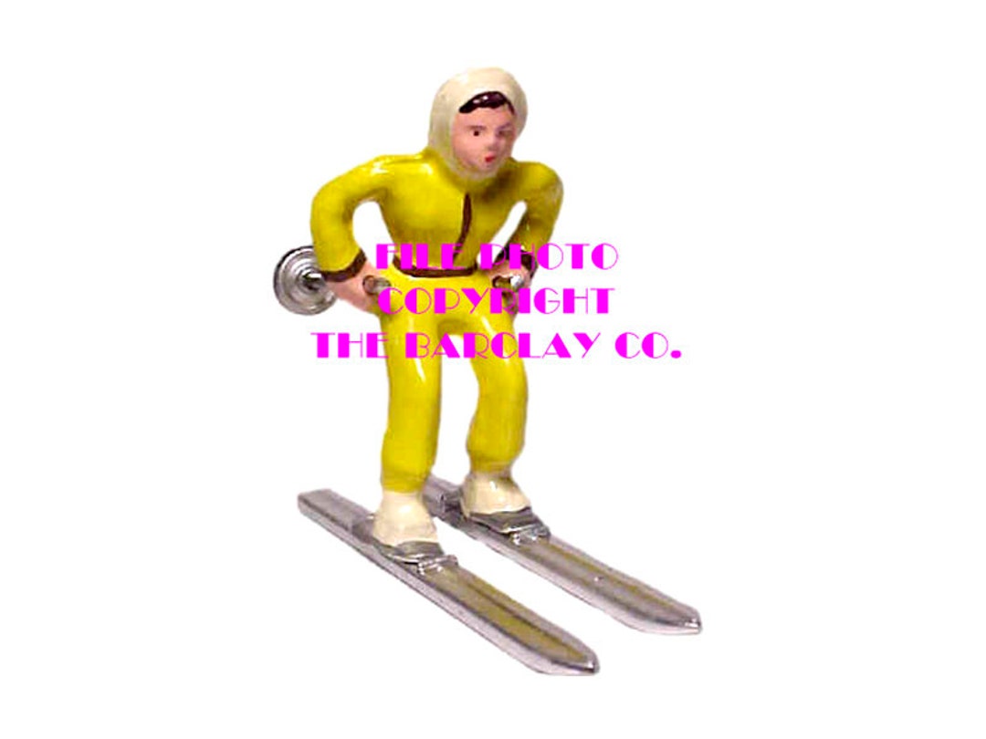 Girl Skier - Hand Cast Vintage Style Metal Figure for Christmas Village ...