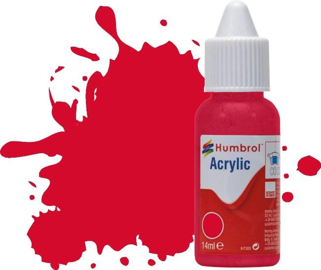 Humbrol Acrylic Model Paint: Red Arrow, Gloss, Shade #238 - 14 Ml ...
