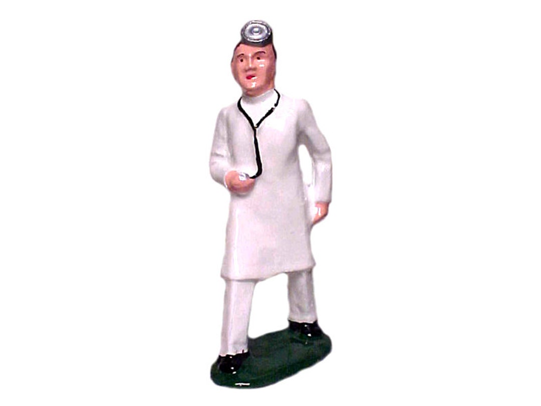 Doctor With Stethoscope - Hand Cast Vintage Style Metal Figure for ...