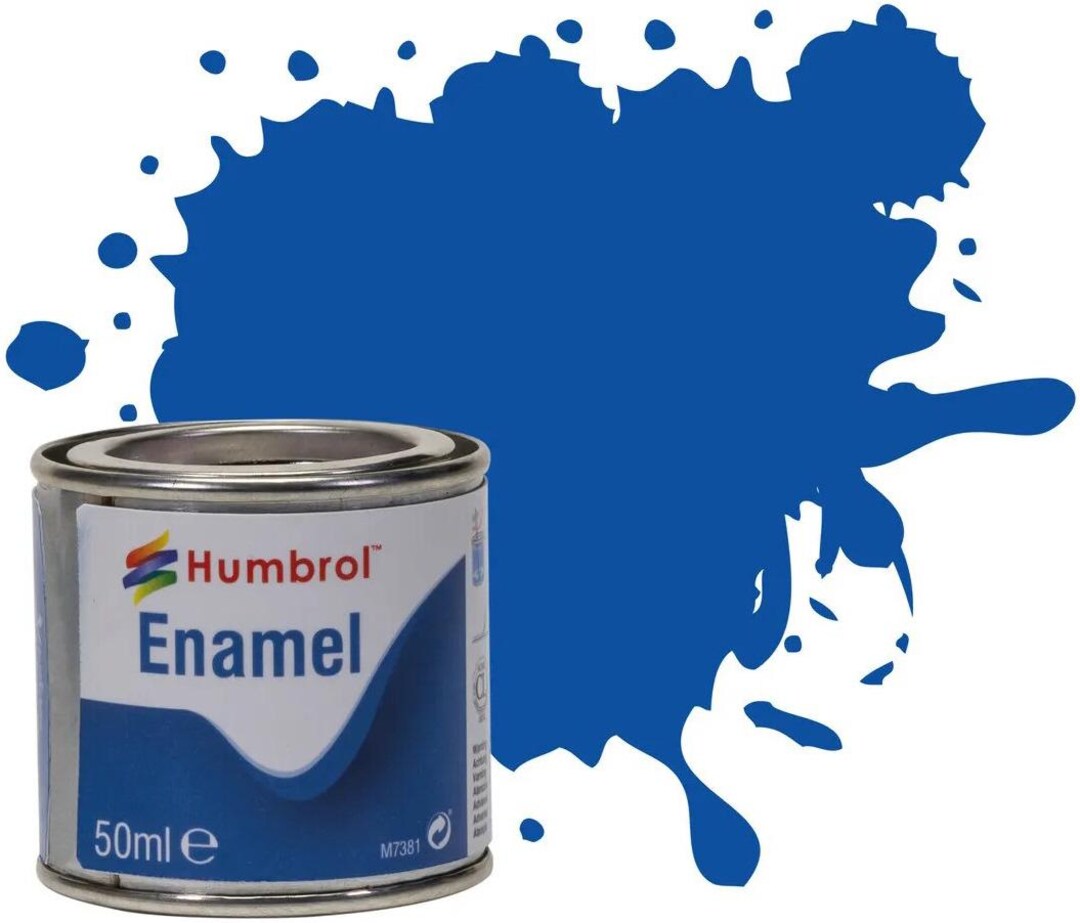 Humbrol Model Paint: French Blue, Gloss, Shade #14 - 50 Ml Value Size ...