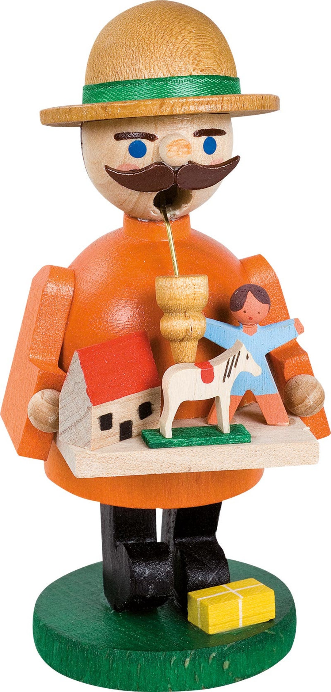 German Erzgebirge Smoker Figure: Mini Toy Seller - by Richard Glaesser ...