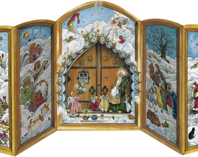 German Advent Calendar - 3 Dimensional Christmas Gate - Etsy