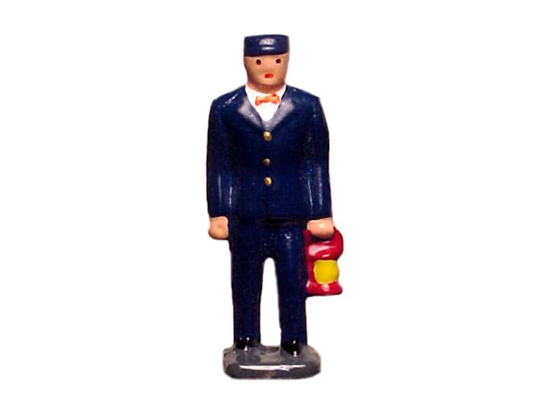 Conductor With Lantern - Hand Cast Vintage Style Metal Figure - Etsy