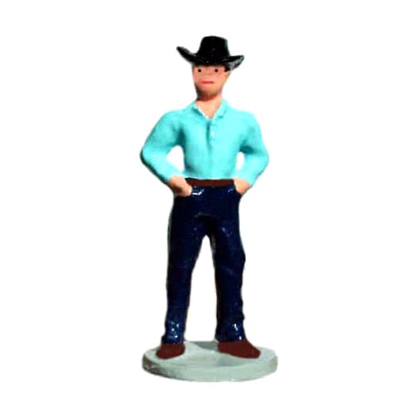 Vintage Metal Cowboy Figure - Etsy
