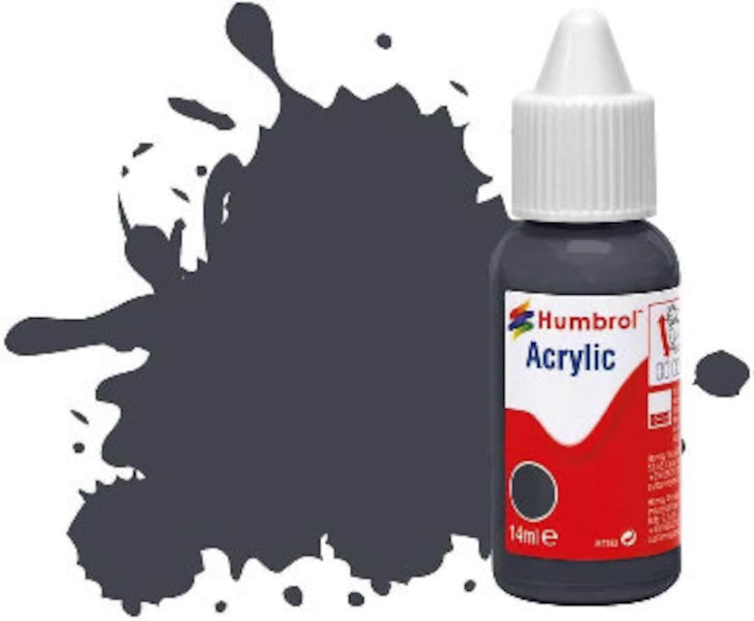 Humbrol Acrylic Model Paint: Dark Grey, Matte, Shade #32 - 14 Ml ...
