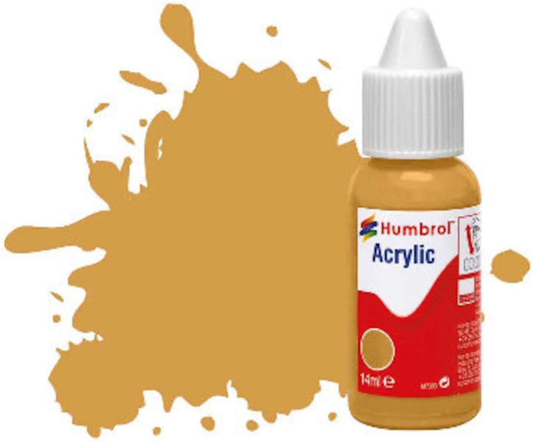 Humbrol Acrylic Model Paint: Sand, Matte, Shade #63 - 14 Ml Dropper ...