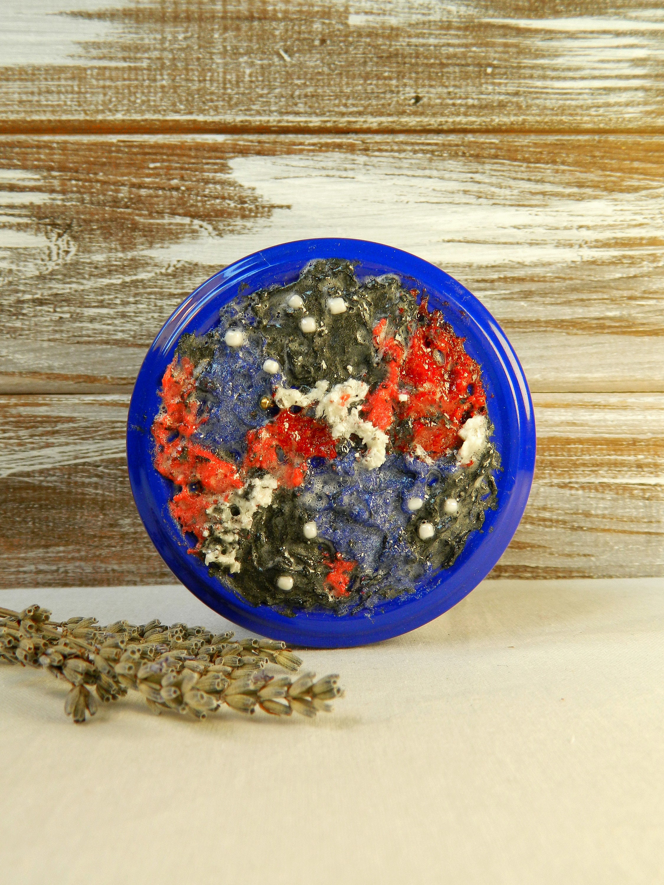 Space Nebula Coffee Canister Hand Painted Galaxy Glass Coffee Jar Glass ...