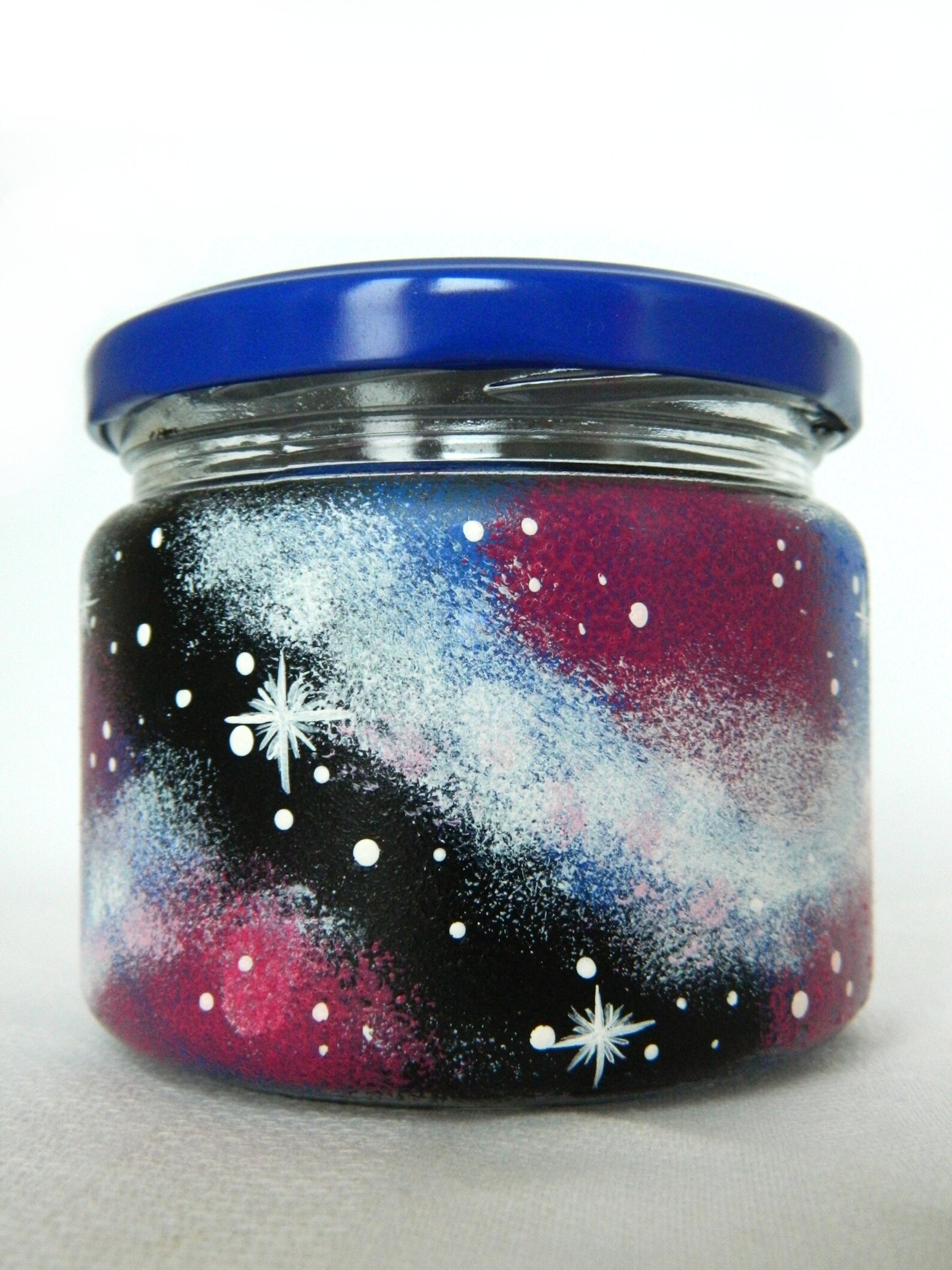 Galaxy Jars Hand Painted Glass Jar Glass Tea Container Coffee Jar With ...