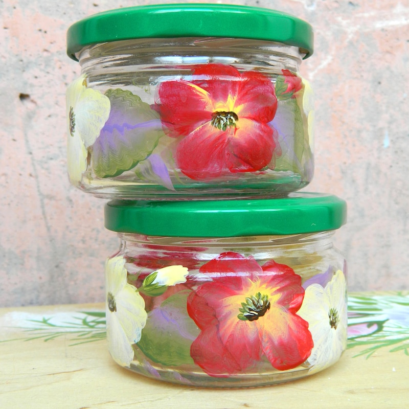 Painted Container - Etsy