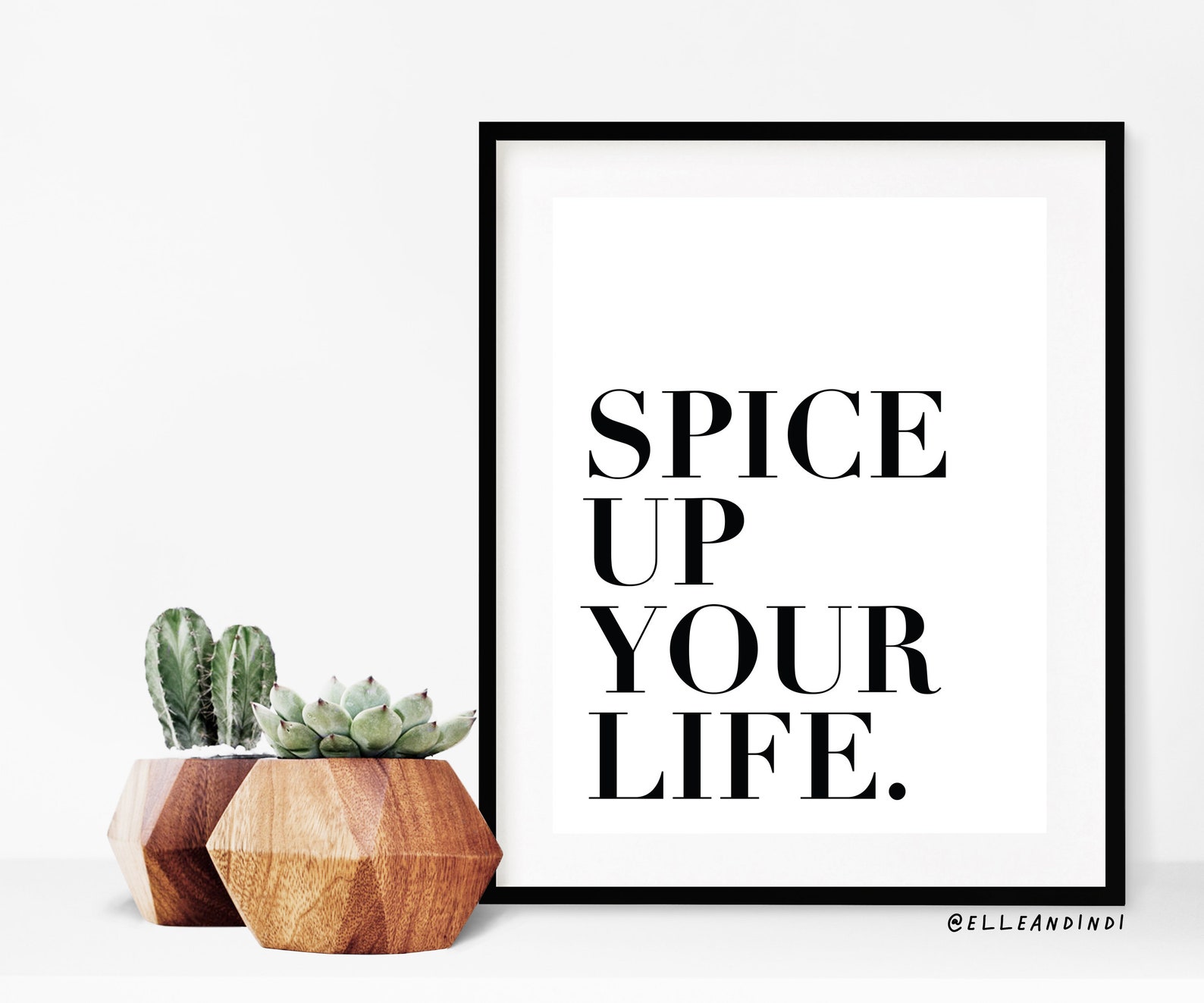 Spice up Your Life 2 // 90's // Modern // Monochrome // - Etsy